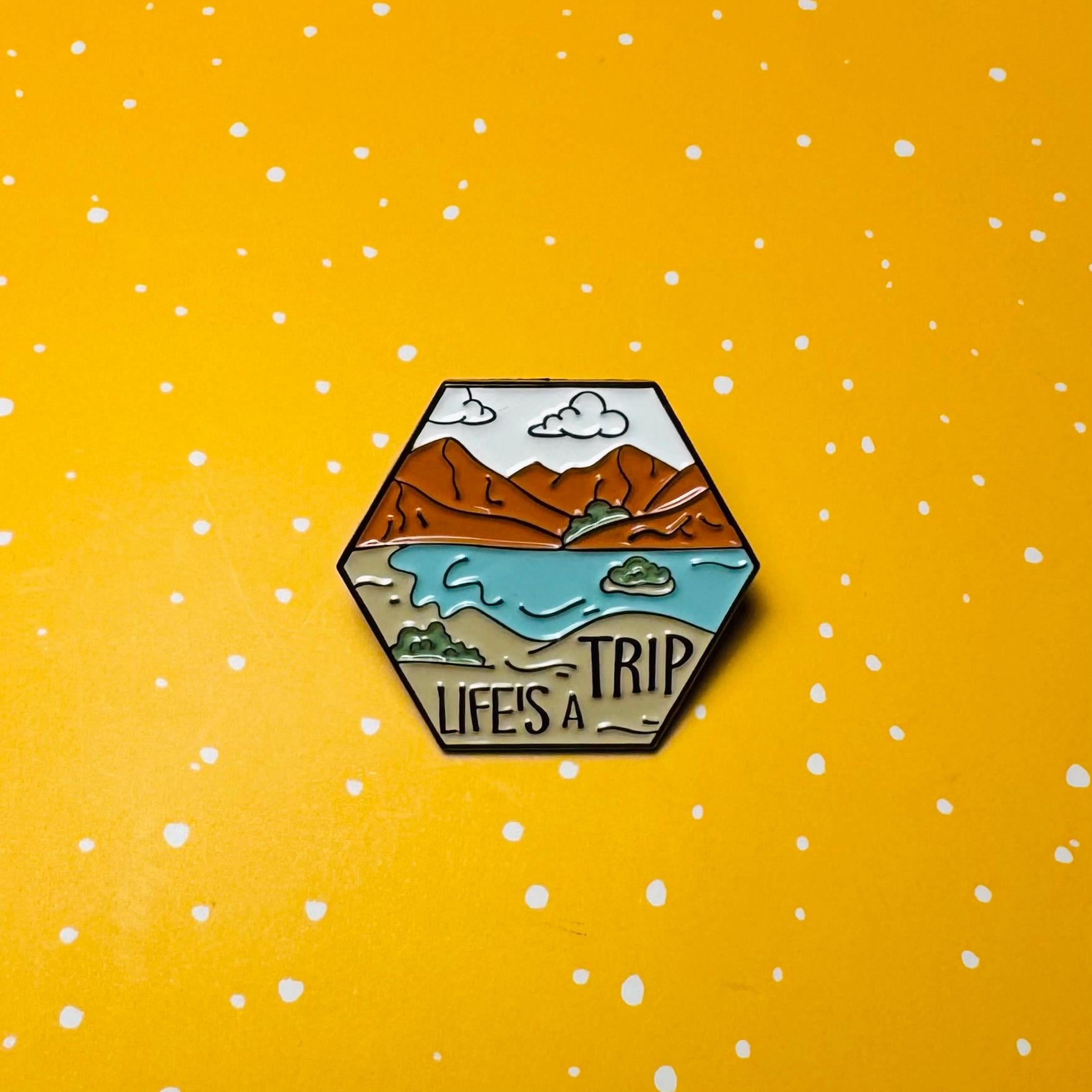 Camping Outdoors Hiking Style Vintage Enamel Pin - Punky Pins｜pin Badge ...