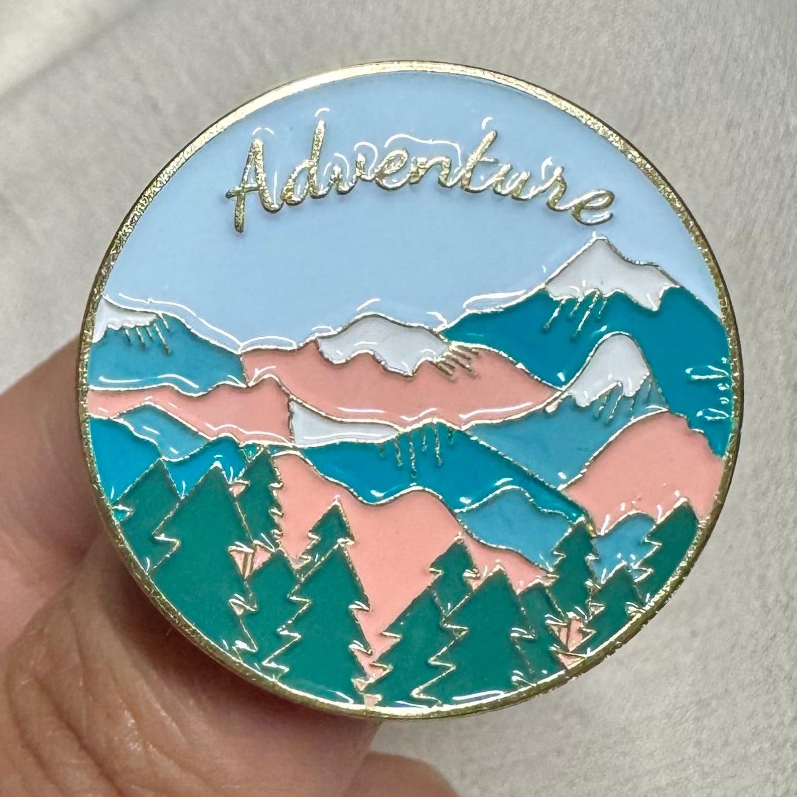 Travel Journey Natural Enamel Pin - Punky Pins｜pin Badge｜badges Funny ...