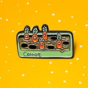 Cute Vegetable Plot Natural Style Vintage Enamel Pin - Punky Pins｜pin ...