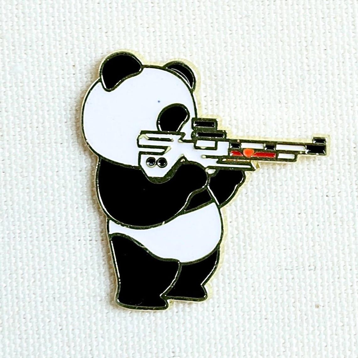 Cute Panda Sport Ping Pong Badminton Swimming Enamel Pin - Punky Pins ...