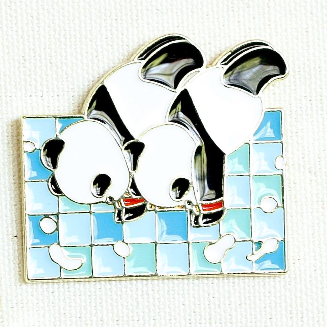 Cute Panda Sport Ping Pong Badminton Swimming Enamel Pin - Punky Pins ...