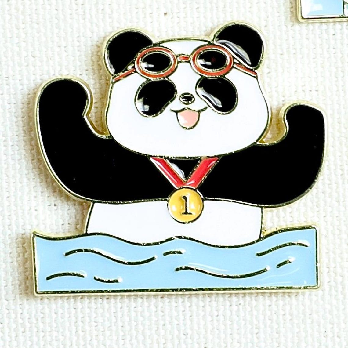 Cute Panda Sport Ping Pong Badminton Swimming Enamel Pin - Punky Pins ...