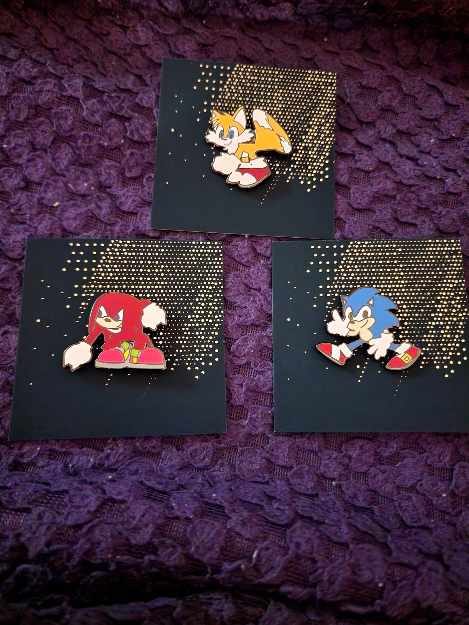 Sonic the Hedgehog Metal Pins sonic Tails Knuckles - Etsy