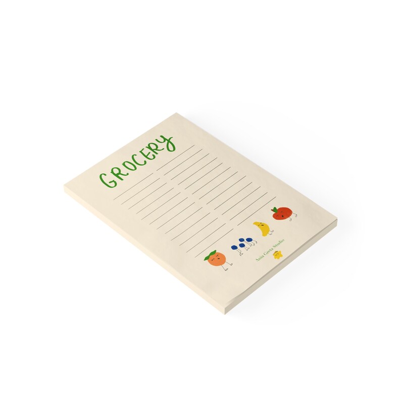 Grocery List Post-it® Note Pads 50 Sheet | Stationary , Bohemian, Cute ...