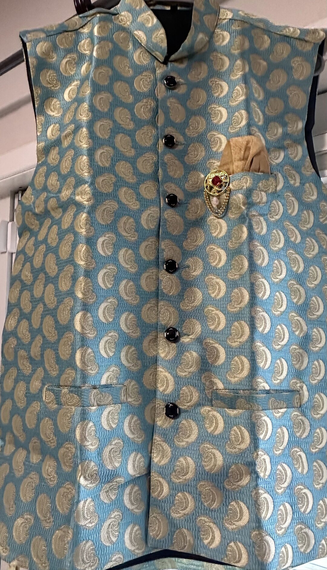 Indian Art Silk Nehru Jacket/ethnic Wiast Coat/indian Modi Jacket ...