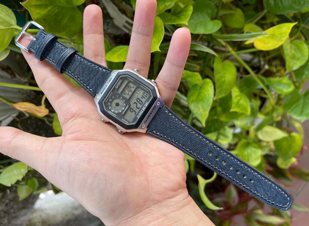 Corner Notched, Center Notched Watch Strap From Goat and Calf Leather ...