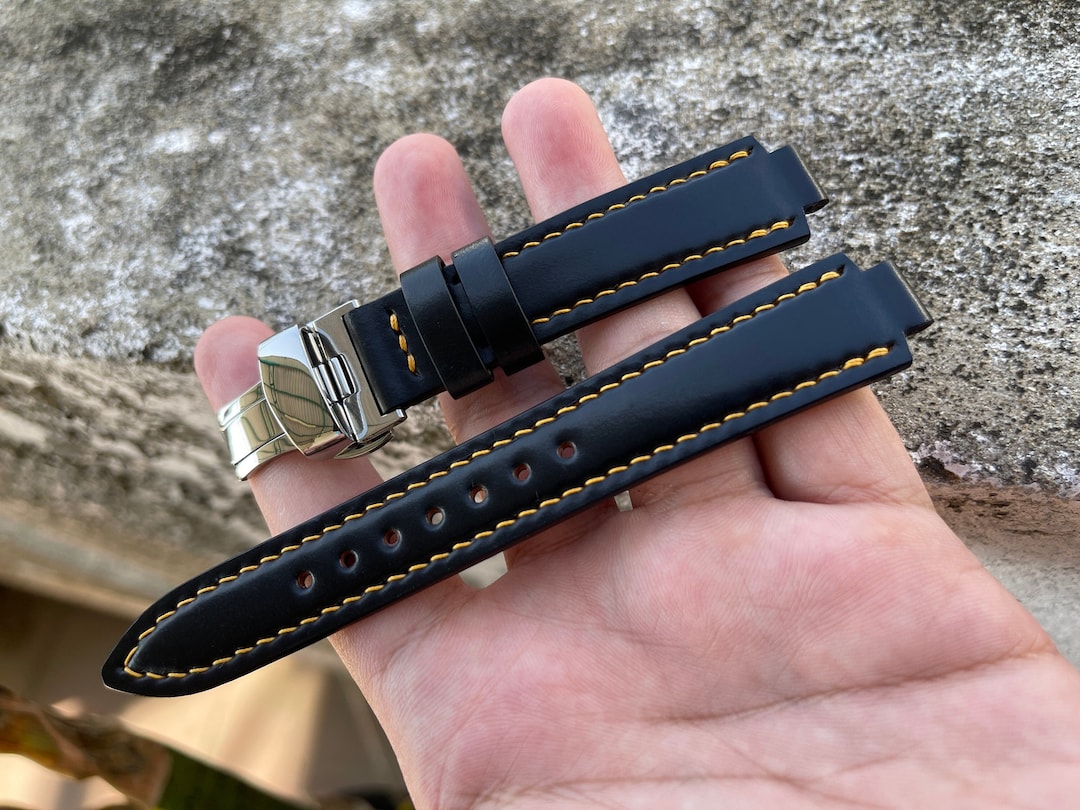 Shell Cordovan Corner Notched Centre Notched Watch Strap - Etsy