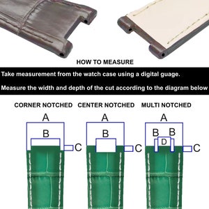 Corner Notched, Center Notched Watch Strap From Pueblo Leather - Etsy