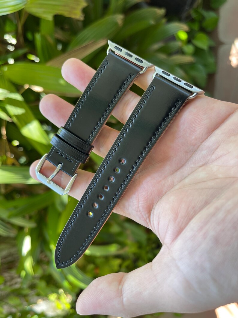 Black Horween Shell Cordovan Leather Watch Strap: Quick Release - Etsy