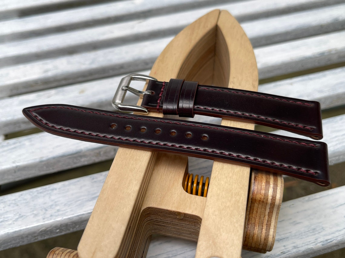 Color 8 Horween Shell Cordovan Leather Watch Strap in All - Etsy