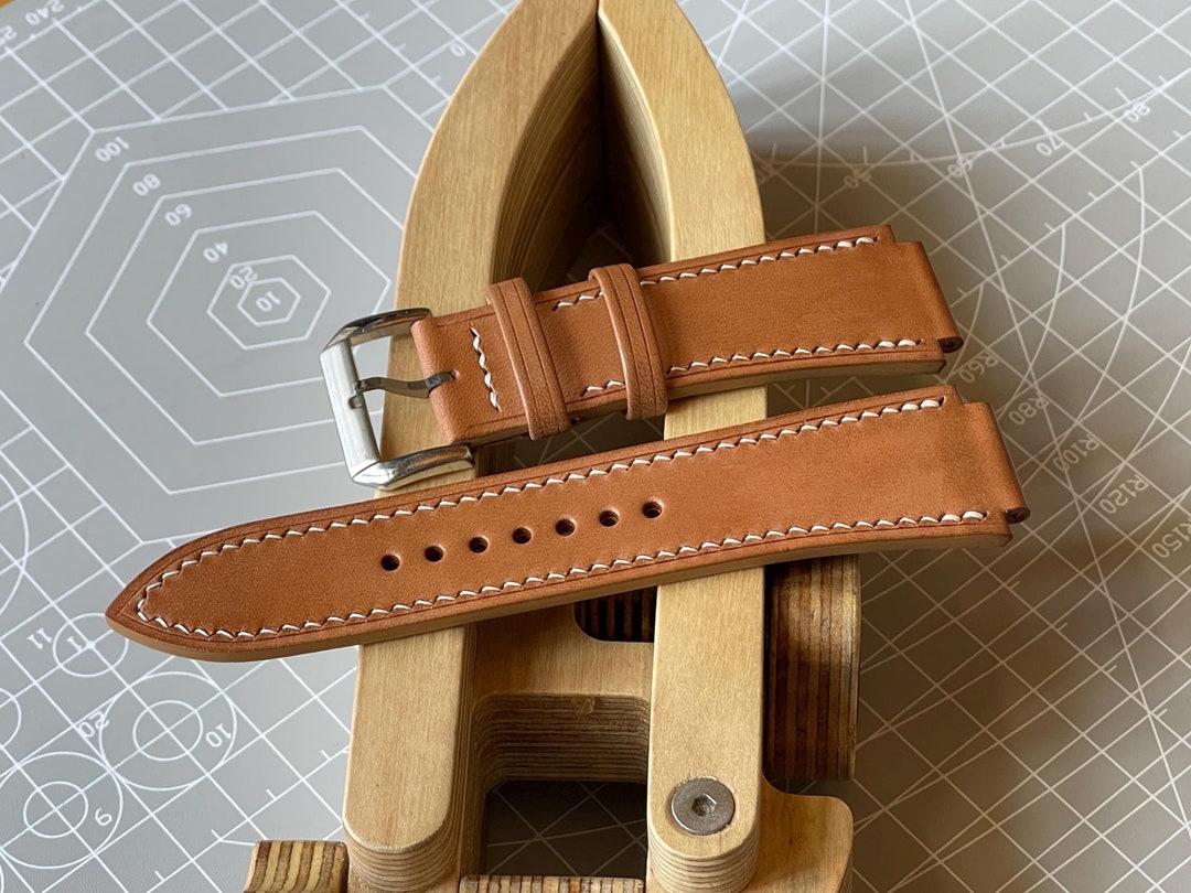 Corner Notched, Centre Notched Watch Strap From Horween Horsehide Strip ...