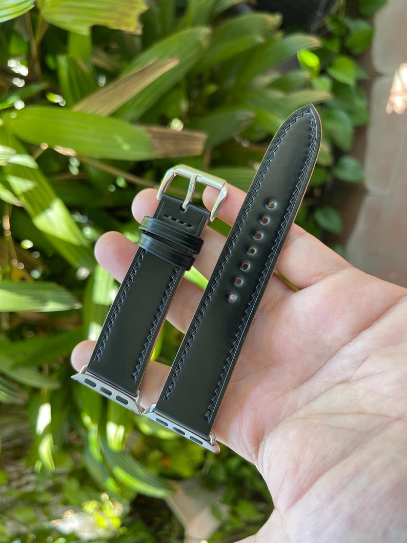 Black Horween Shell Cordovan Leather Watch Strap: Quick Release - Etsy