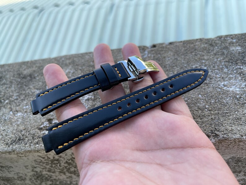 Shell Cordovan Corner Notched Centre Notched Watch Strap - Etsy