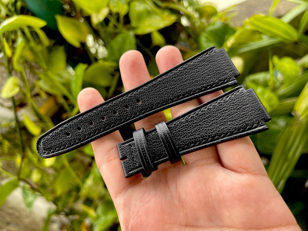 Corner Notched, Center Notched Watch Strap From Goat and Calf Leather ...
