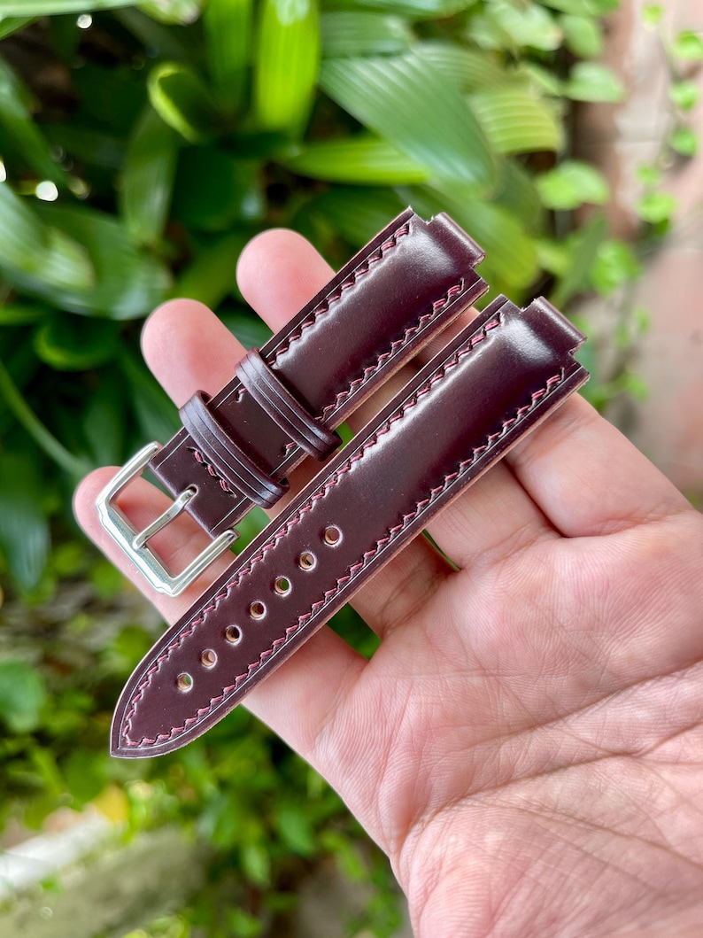 Shell Cordovan Corner Notched, Centre Notched Watch Strap - Etsy