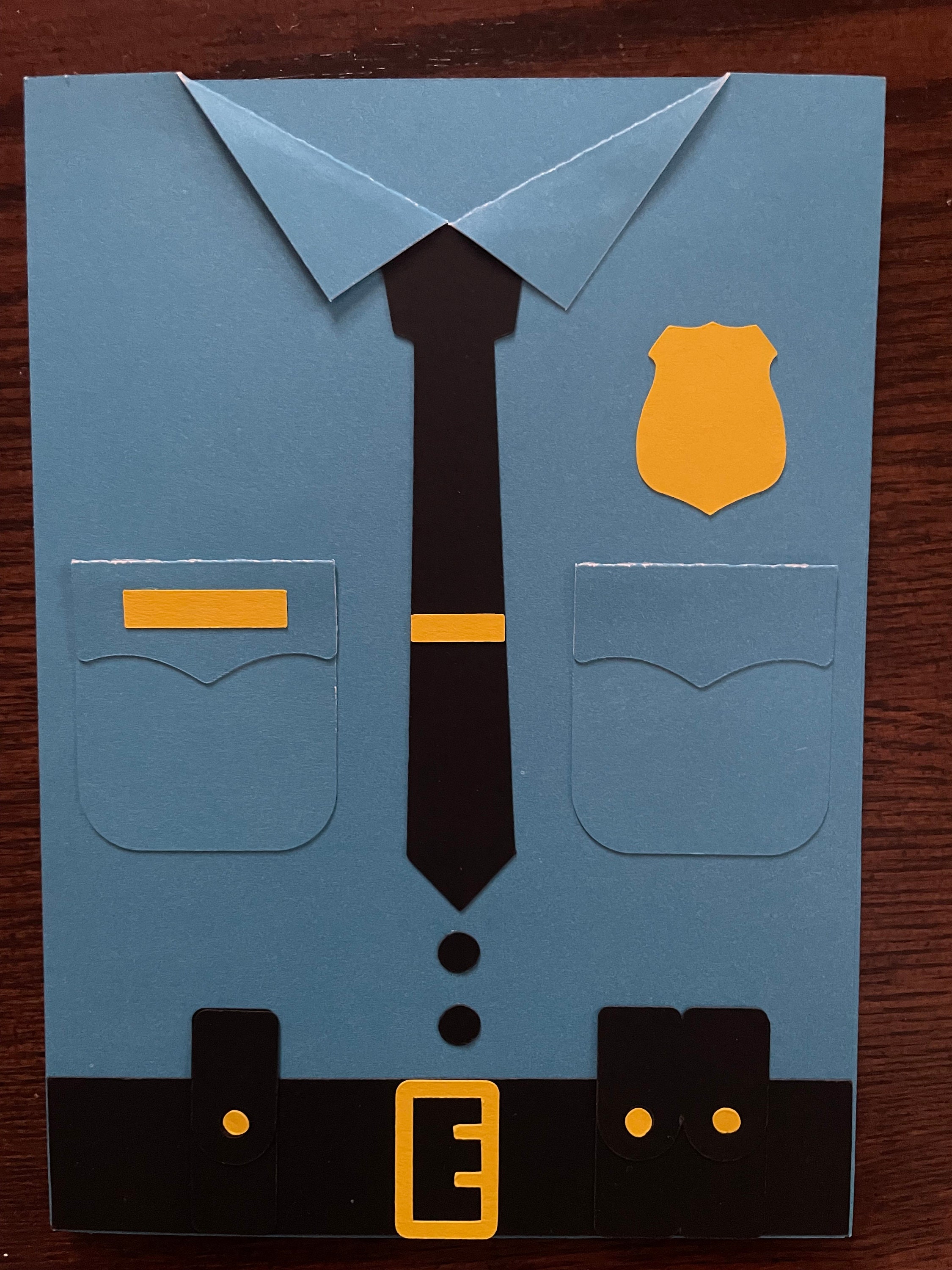 Police Cop Law Enforcement Officer Uniform Dress Shirt Handmade Badge ...