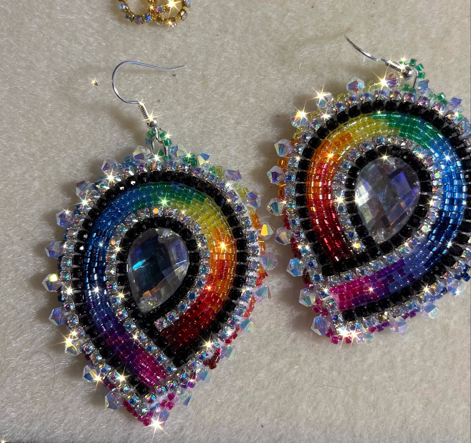 Beautiful Rainbow Earrings - Etsy