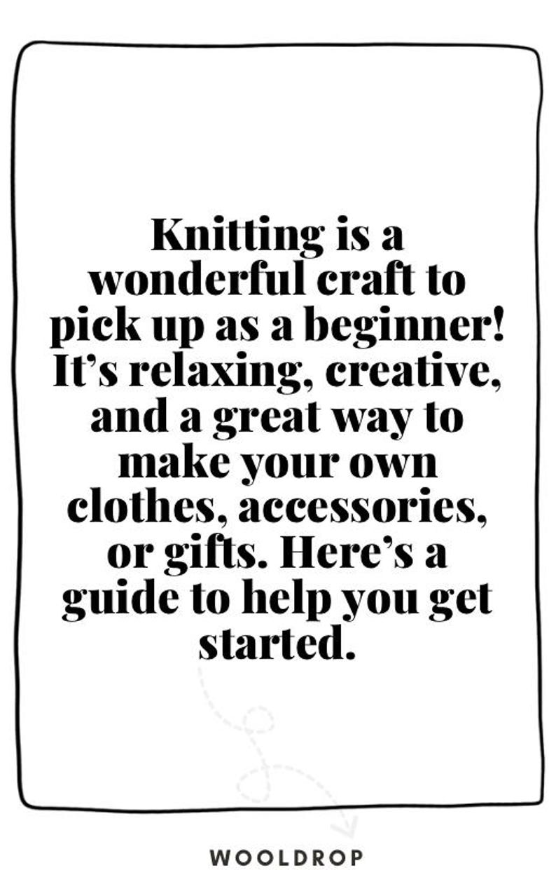 WOOLDROP - Knitting Guide - a Simplified Guide to Get You Started - Etsy