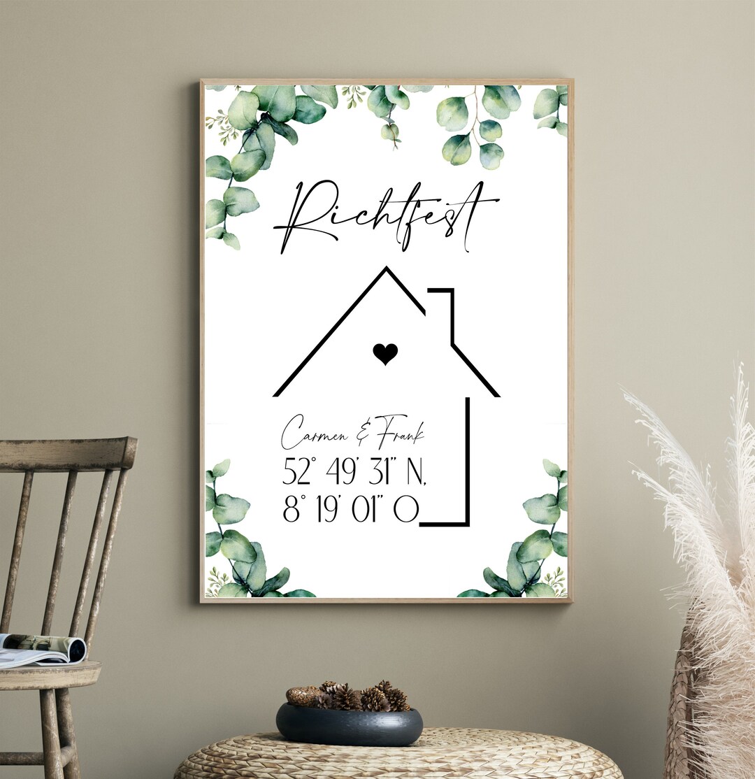 Poster Topping-out Ceremony / Gift Home / Coordinates / Home / - Etsy