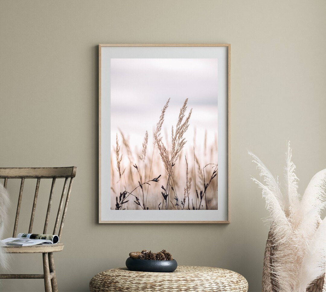 Pampas Poster / Living Room Picture / Boho Poster / Pampas Grass ...