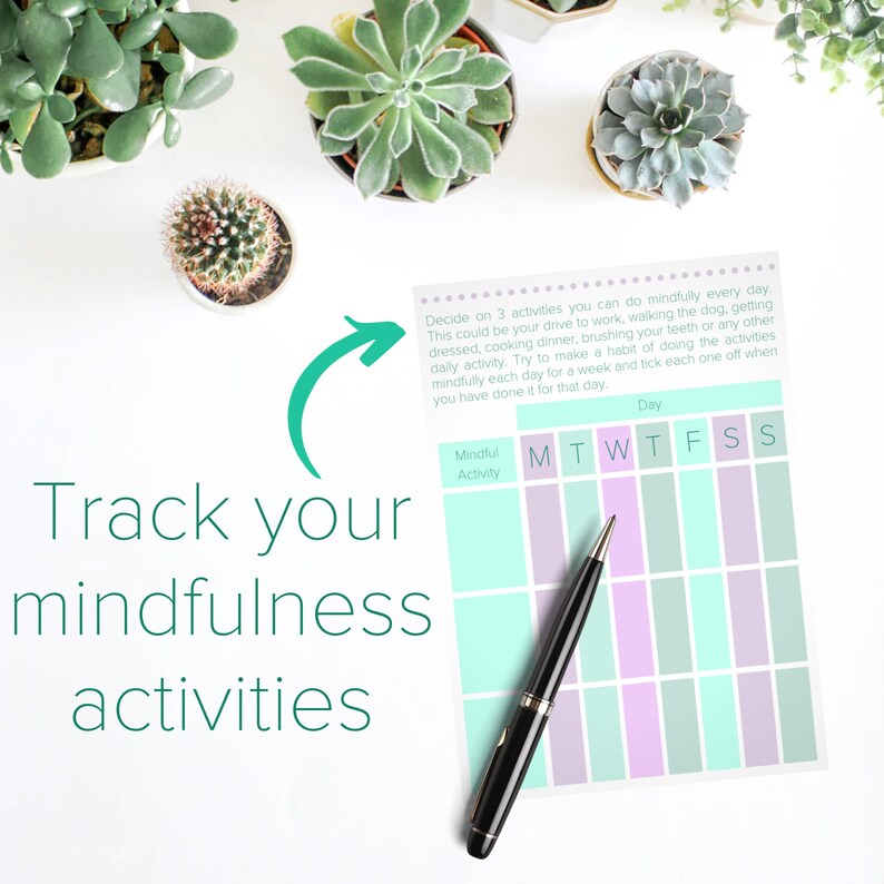 Living Mindfully Toolkit Mindfulness Tracker Mindful Colouring ...