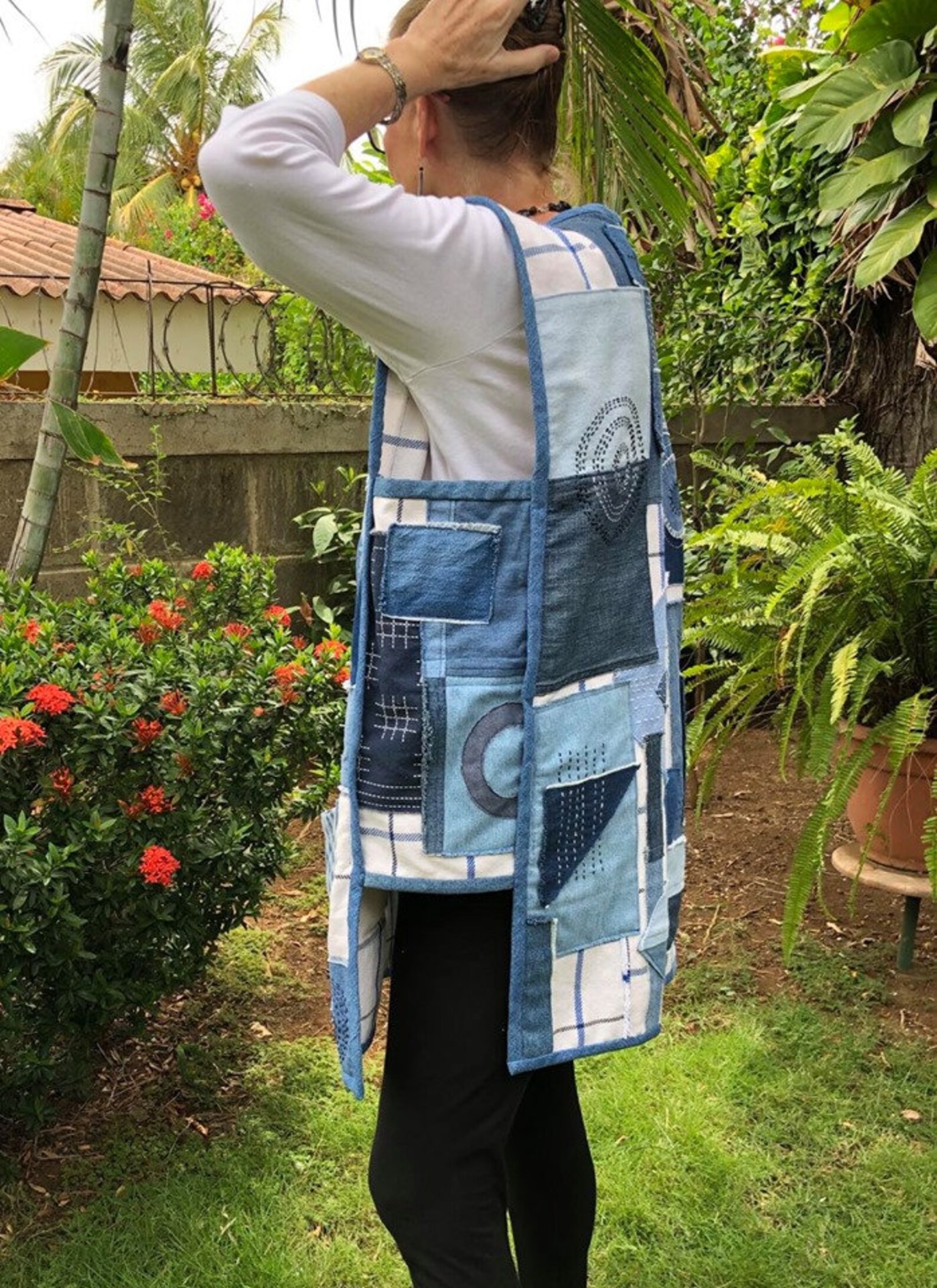 Upcycle Denim Vest PDF Pattern and Tutorial With Photos. a Unique Vest ...