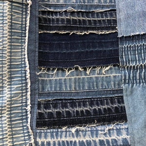 Square Denim Poncho Made 100% From Blue Jeans! Sustainable, Practical ...