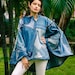 Round Denim Poncho. This Unique Poncho Comes in 2 Sizes and is Unisex ...