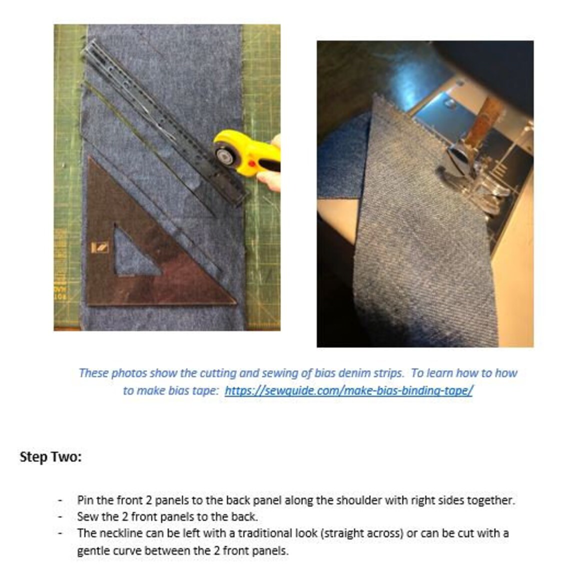 Upcycle Denim Vest PDF Pattern and Tutorial With Photos. a Unique Vest ...