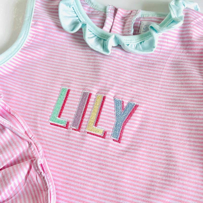 Girls Monogram Dress - Etsy