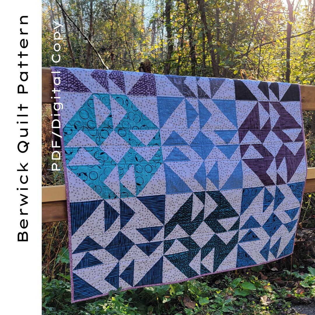 Berwick Quilt Pattern- Modern, Fat Quarter Friendly, Beginner Friendly ...