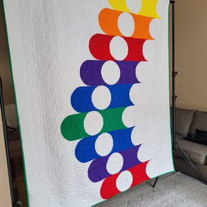 Rocket Quilt PDF Pattern - Modern - Minimalist - Negative Space - Throw ...