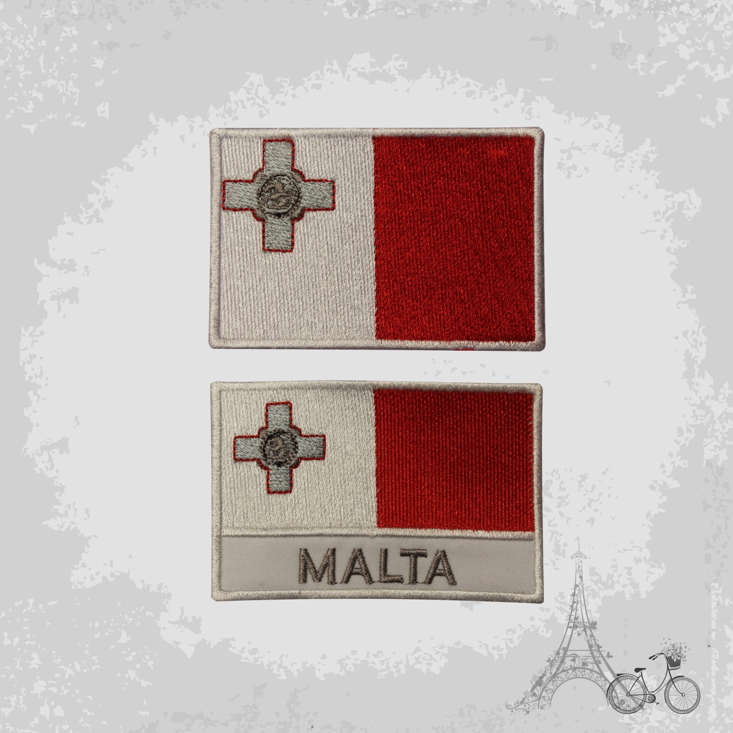 Malta National Flag Embroidered Iron on Patch Sew on Badge Applique Country National Flag - Etsy