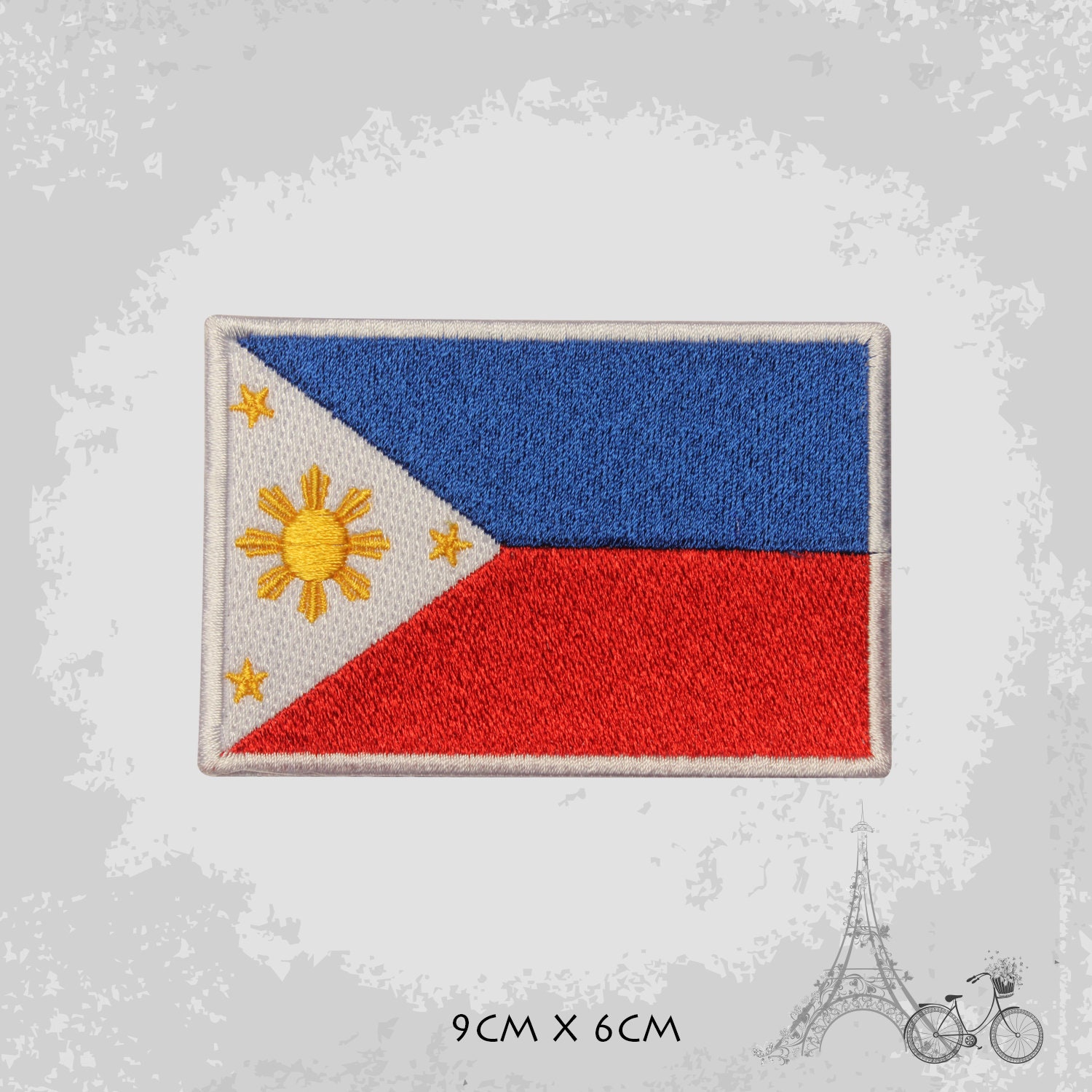 Philippines National Flag Embroidered Iron On Patch Sew On | Etsy