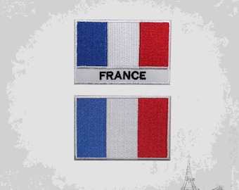 France Flag Embroidered Patch - Etsy