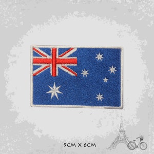 Australia National Flag Embroidered Iron on Patch Sew on Badge Applique ...