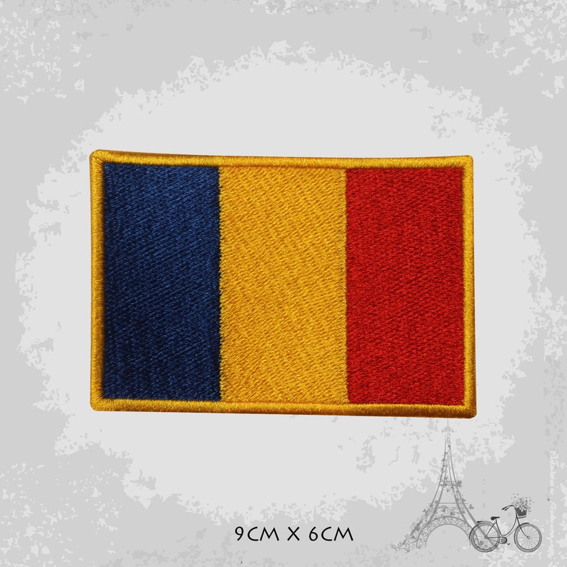 Romanian National Flag Embroidered Iron on Patch Sew on Badge Applique ...