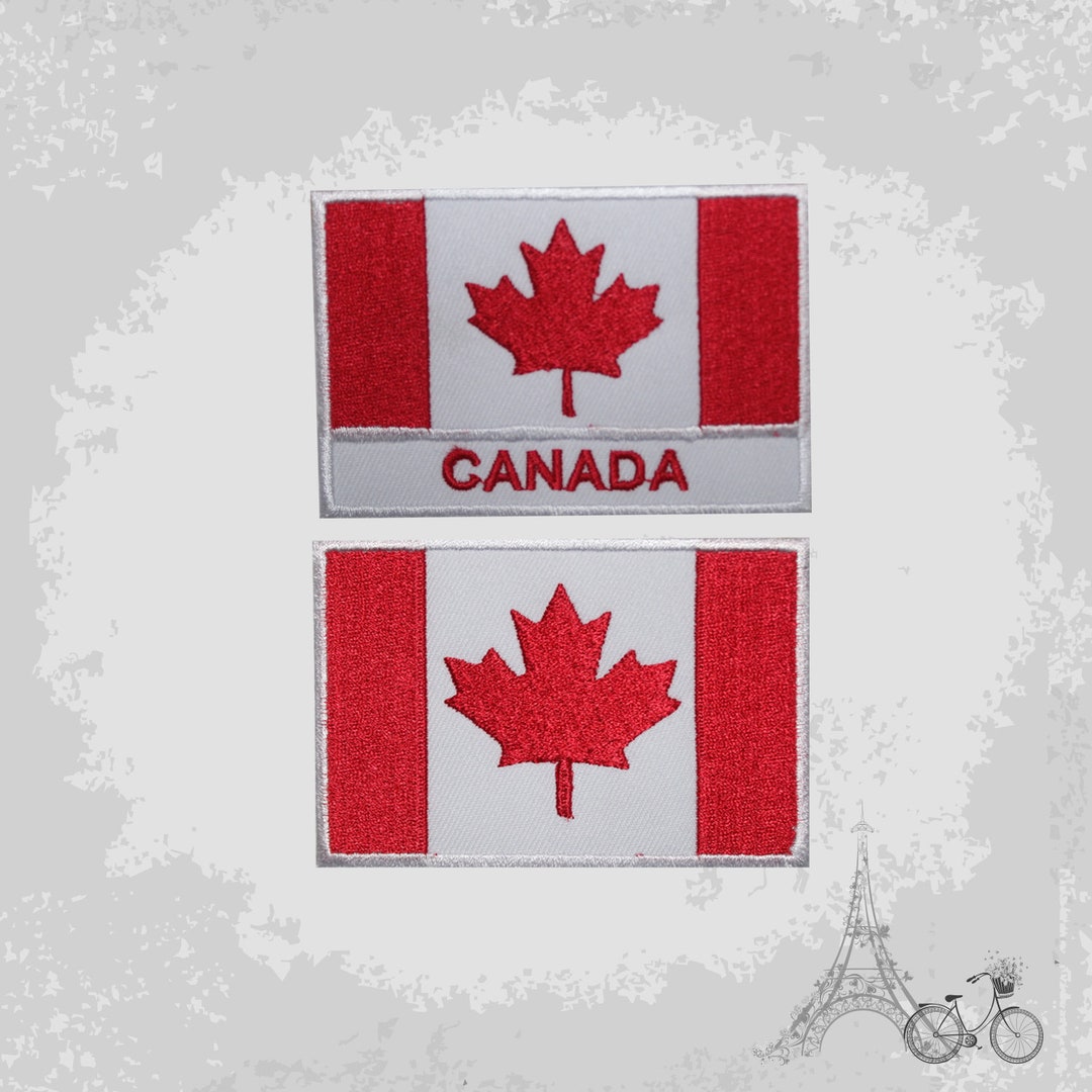 Canada National Flag Embroidered Iron on Patch Sew on Badge Applique ...