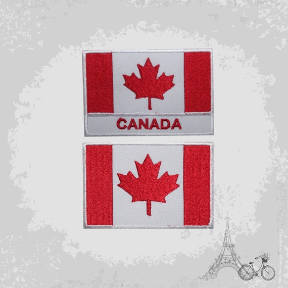 Canada National Flag Embroidered Iron on Patch Sew on Badge | Etsy