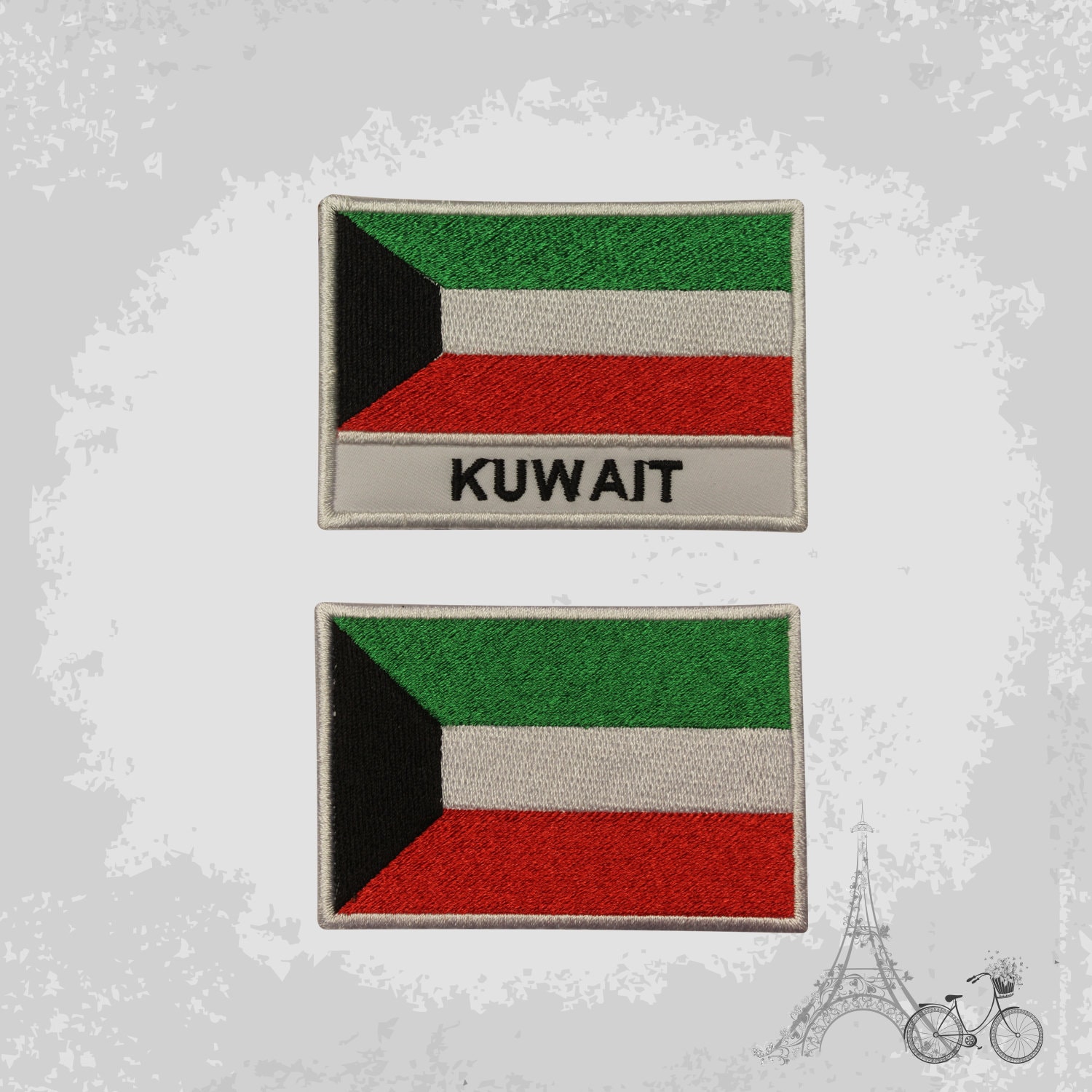 Kuwait National Flag Embroidered Iron on Patch Sew on Badge - Etsy UK