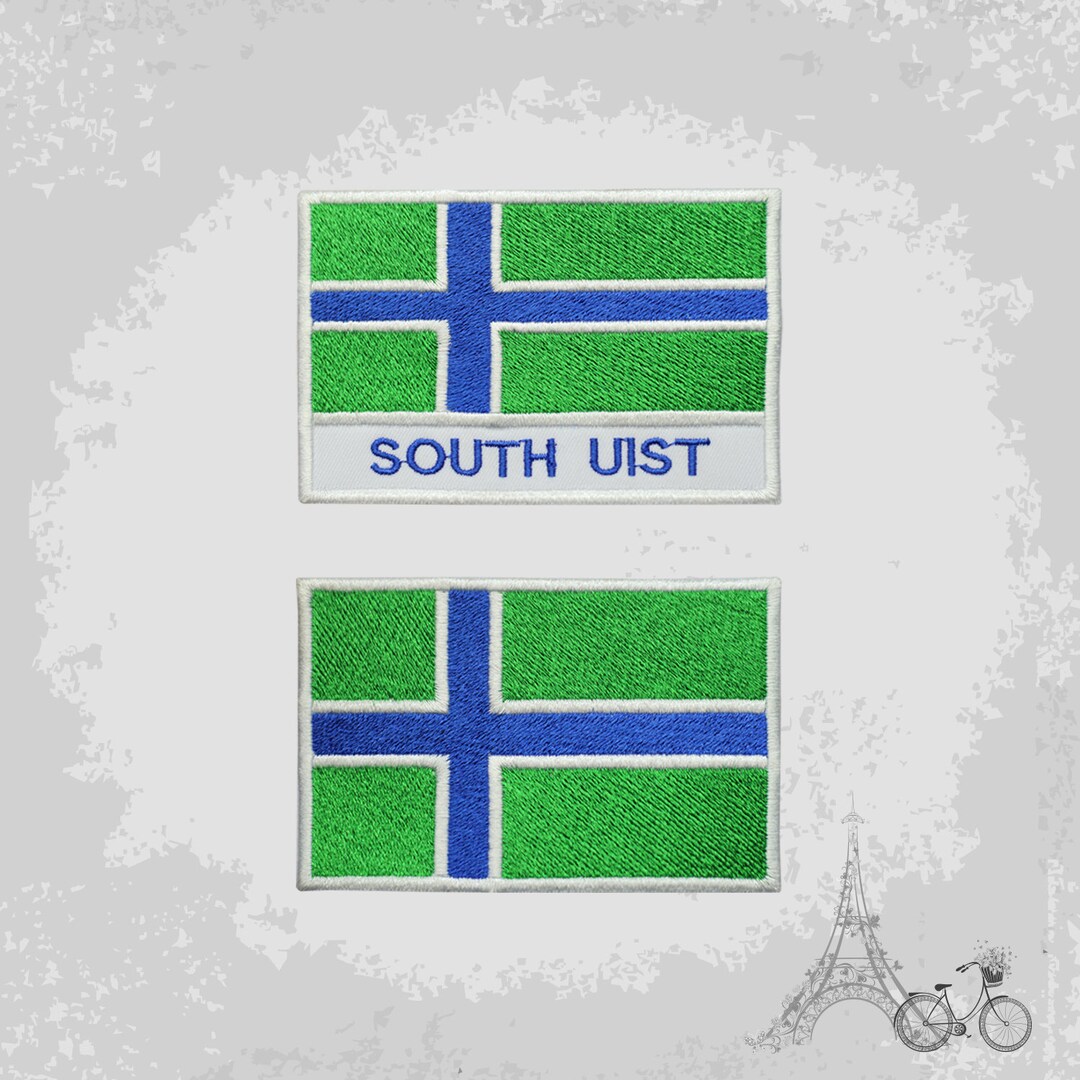 SOUTH UIST UK County Flag Embroidered Iron on Patch Sew on Badge ...