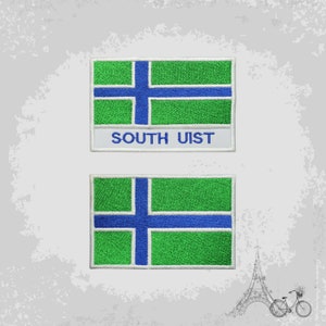 SOUTH UIST UK County Flag Embroidered Iron on Patch Sew on Badge ...