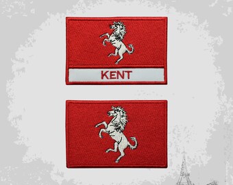 UK SURREY County Flag Embroidered Iron on Patch Sew on Badge - Etsy