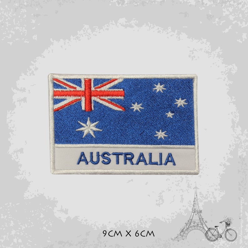 Australia National Flag Embroidered Iron on Patch Sew on Badge - Etsy