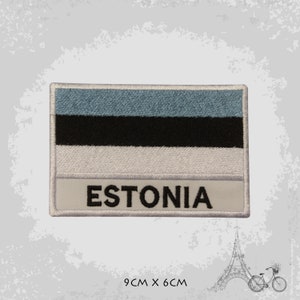 Estonia National Flag Embroidered Iron on Patch Sew on Badge Applique Country National Flag - Etsy