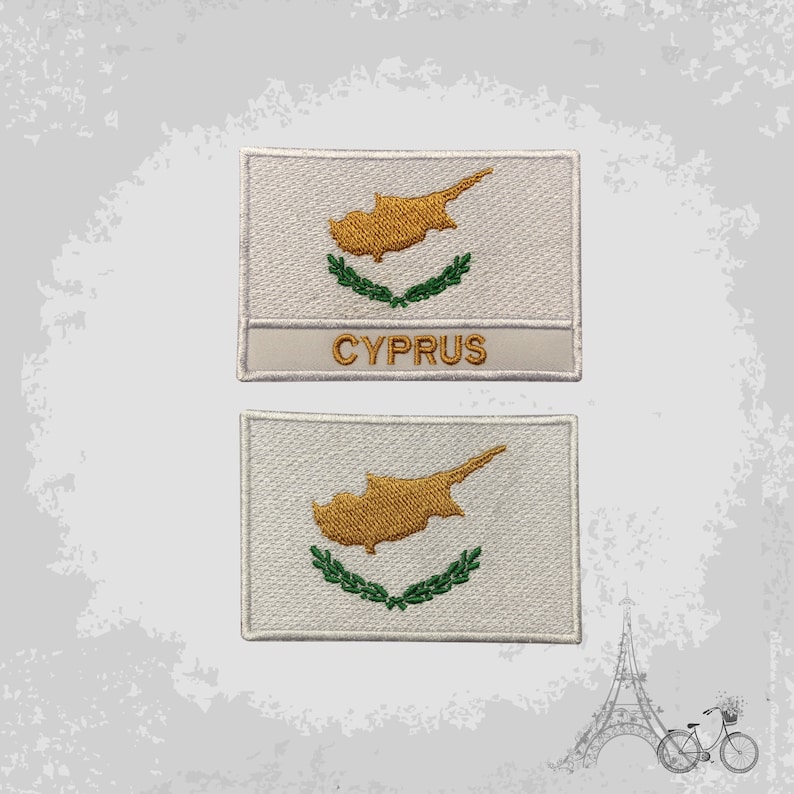 Cyprus National Flag Embroidered Iron on Patch Sew on Badge Applique Country National Flag - Etsy