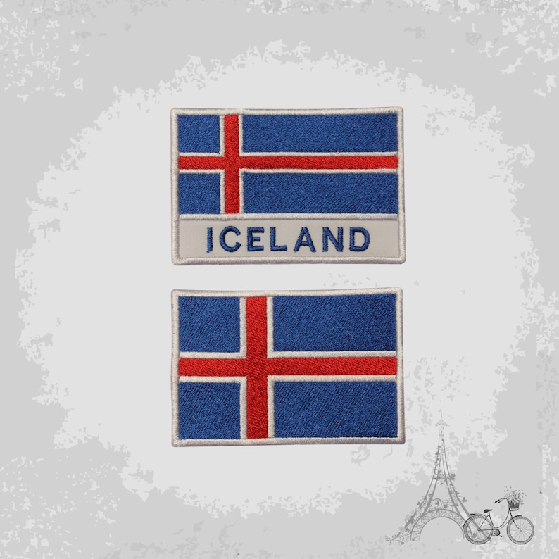 Iceland National Flag Embroidered Iron on Patch Sew on Badge - Etsy