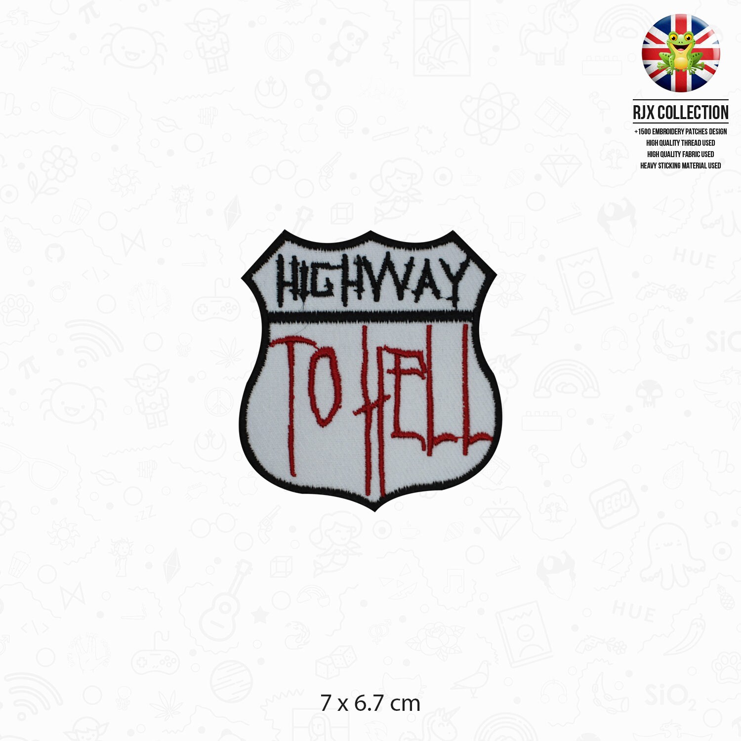 High Way to Hell Patch Embroidered Iron on Patch Sew on Badge - Etsy UK