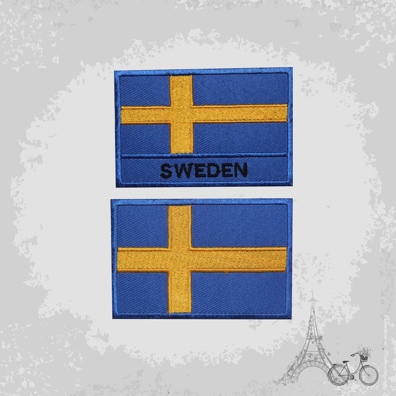 Sweden National Flag Embroidered Iron on Patch Sew on Badge - Etsy