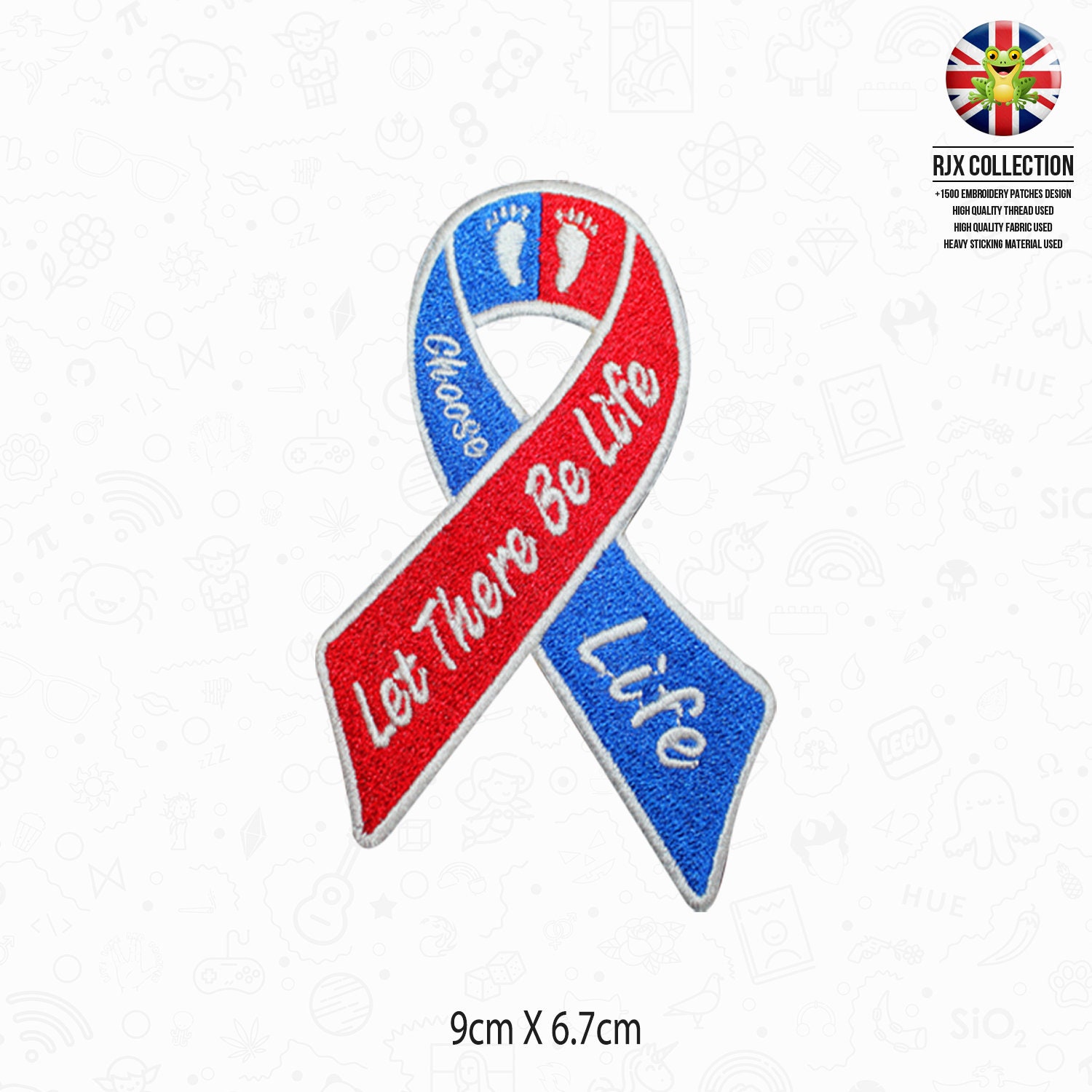 Supports Life Awareness Ribbons Logo Embroidered Iron on Patch - Etsy